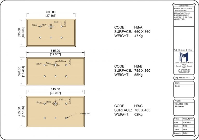 Slip Bases – Modern Architectural Stone