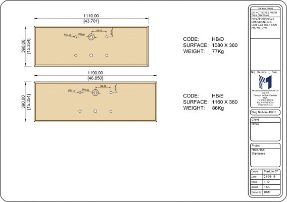 Slip Bases – Modern Architectural Stone