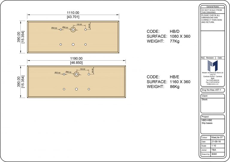 Slip Bases – Modern Architectural Stone